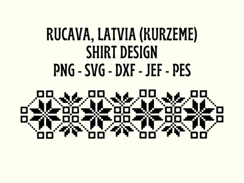 Rucavas Apkakle-latvian Shirt Embroidery From Rucava- Svg-dxf-png-xxx ...