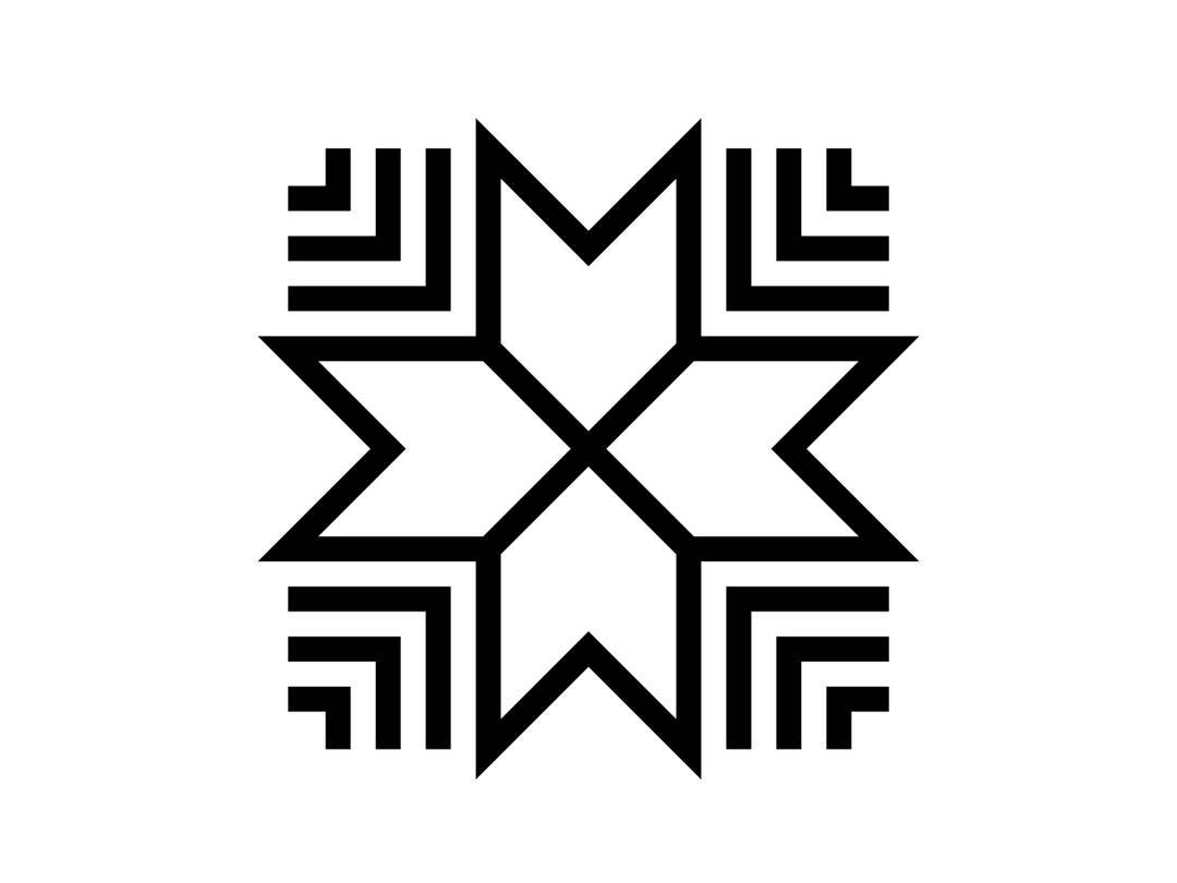 Auseklis 4 Symbol Star Latvian SVG DXF PNG Latvju Raksts Embroidery ...