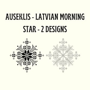Latvian Auseklis Mandala- Set of 2 -morning Star-svg-dxf-png-latvju ...
