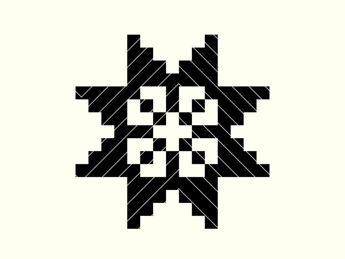 Latvian Auseklis - Set of 4 -latvian Morning Star-svg-dxf-png-jef-pes ...