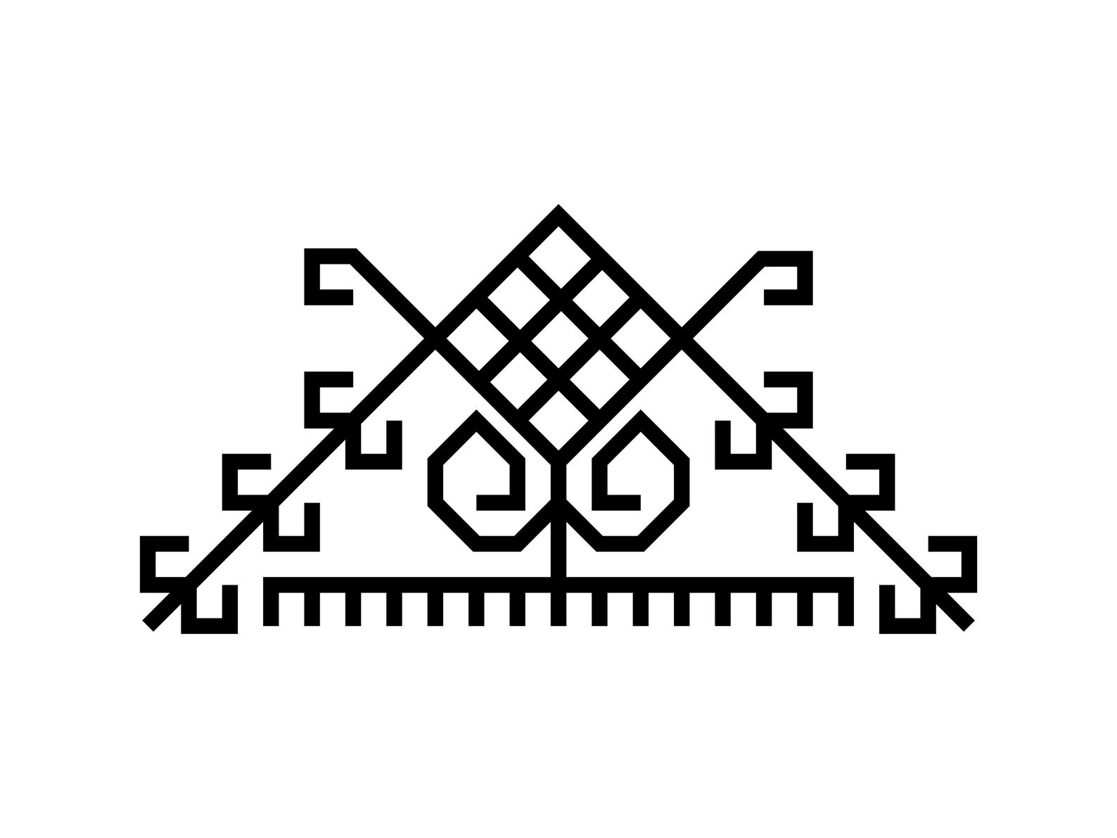 Latvian Symbol Austras Koks tree of Life Latvian Raksts SVG Symbology ...