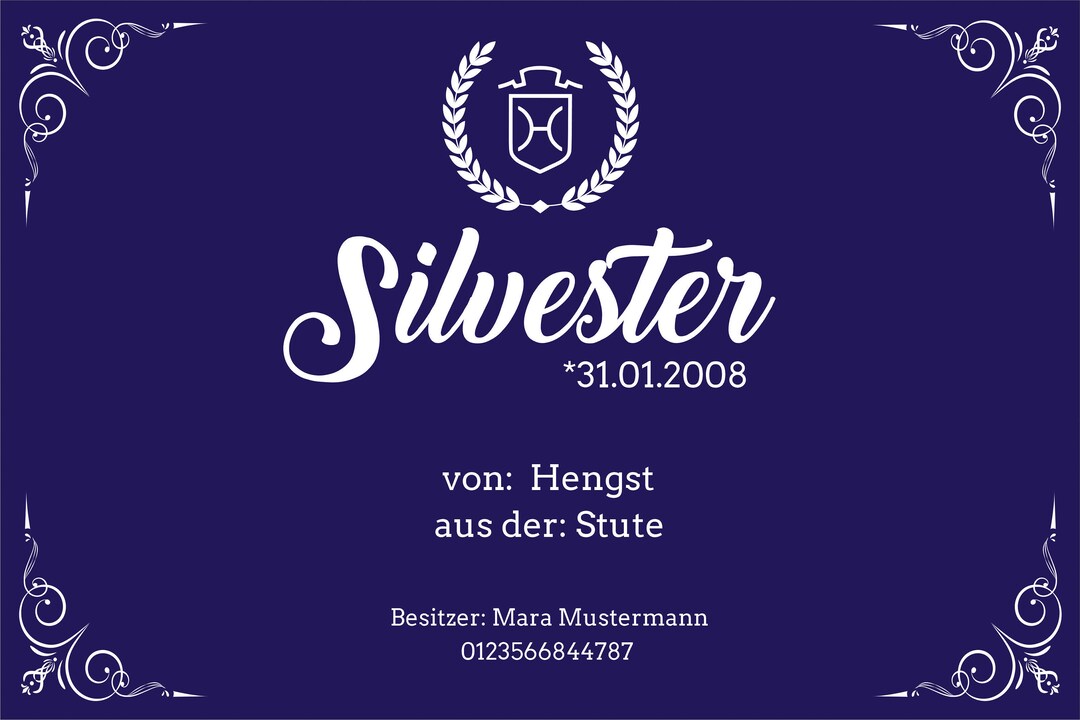 Stable Signs Pit Signs Horse Shield Name Badge Horse Stall Tab ...