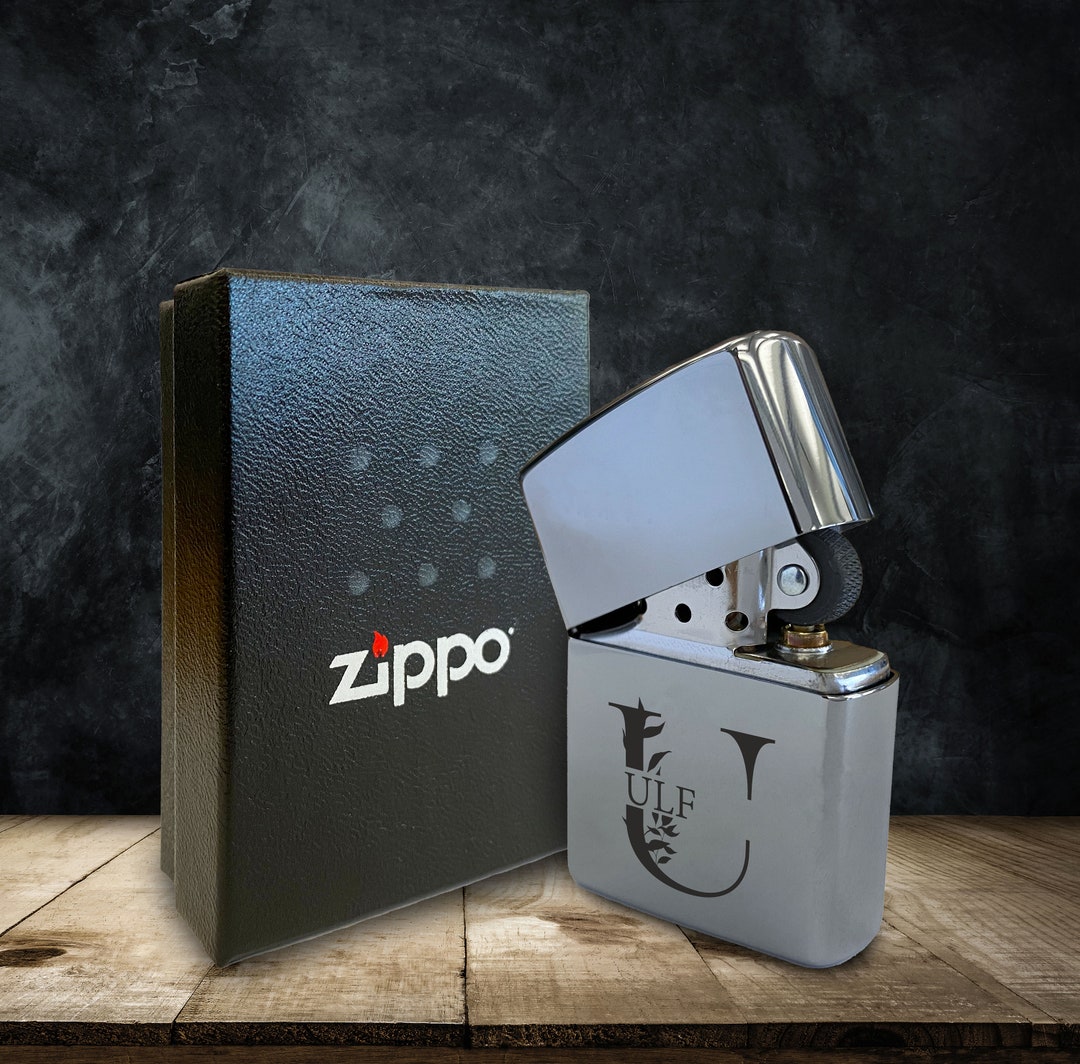 Zippo Letter With Name Engraving Brushed Chrome or High Polish ...
