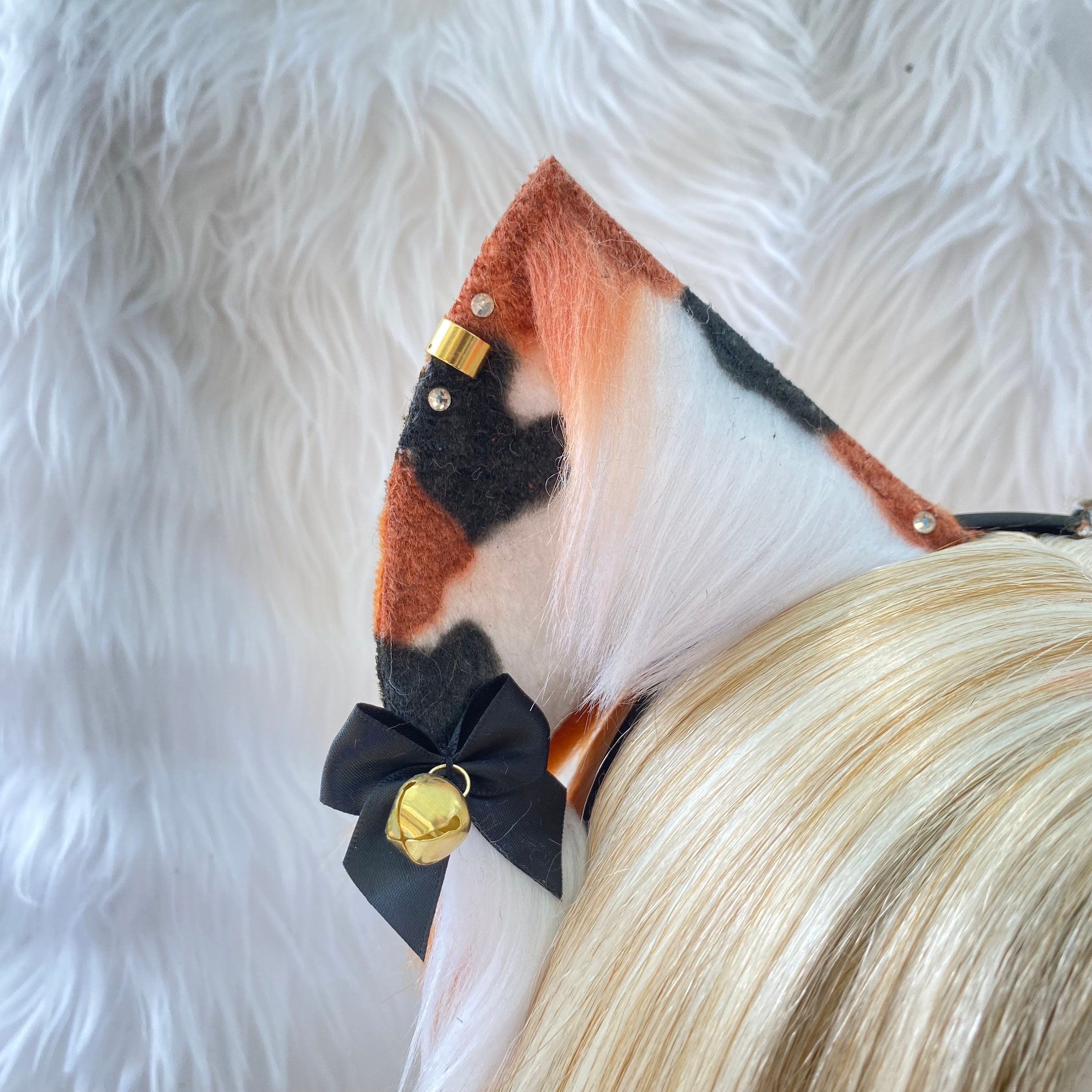 Calico Neko Ears | Realistic Calico Cat Ears | Anime Neko Ears | Cat ...