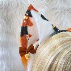 Calico Neko Ears | Realistic Calico Cat Ears | Anime Neko Ears | Cat ...