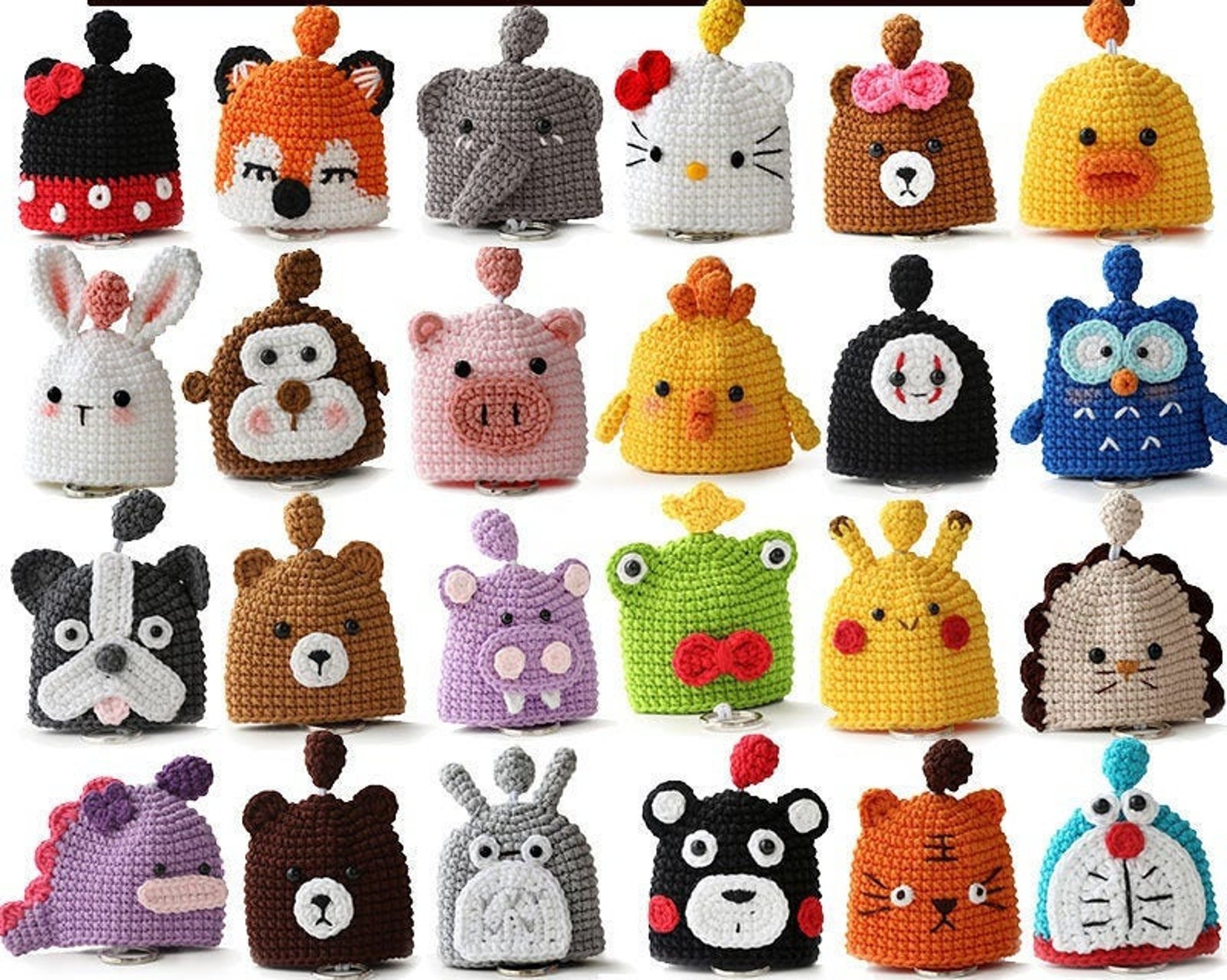 Crochet Bunny Key Cover DIY Package - Etsy