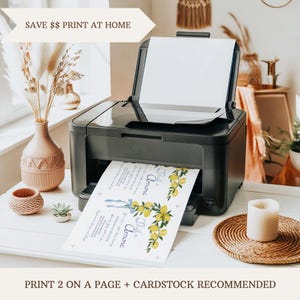 That's Amore Lemon Couples Shower Invitation Italian Lemon Bridal ...