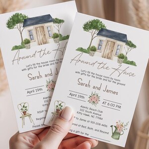 Couples Shower Invitation Around the House Couples Wedding Shower ...