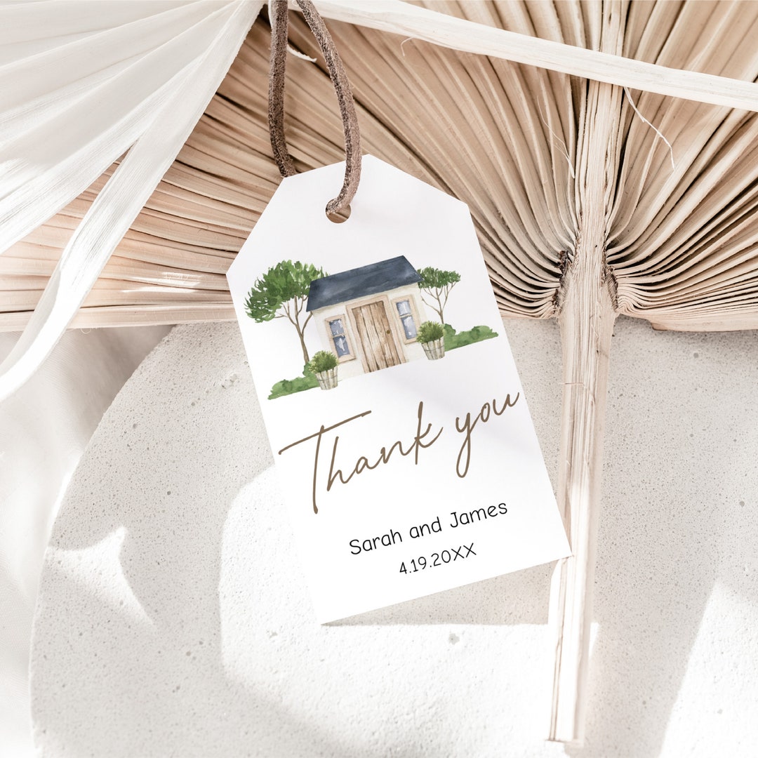 Couples Wedding Shower Favor Tag Couples Shower Thank You Tag Wedding ...