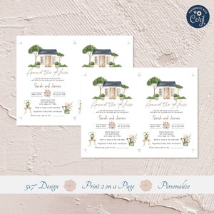 Couples Shower Invitation Around the House Couples Wedding Shower ...