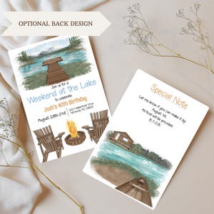 Lake Party Invitation Weekend at the Lake Invite Lake Birthday ...