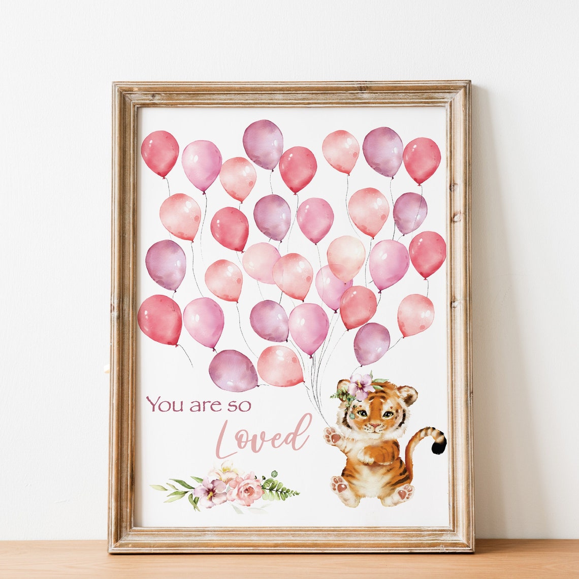 Tiger Baby Shower Sign Guestbook Sign Alternative Flowers - Etsy