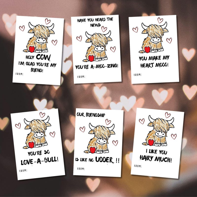 Cow Valentine Gift Tag - 60+ Gift Ideas for 2026