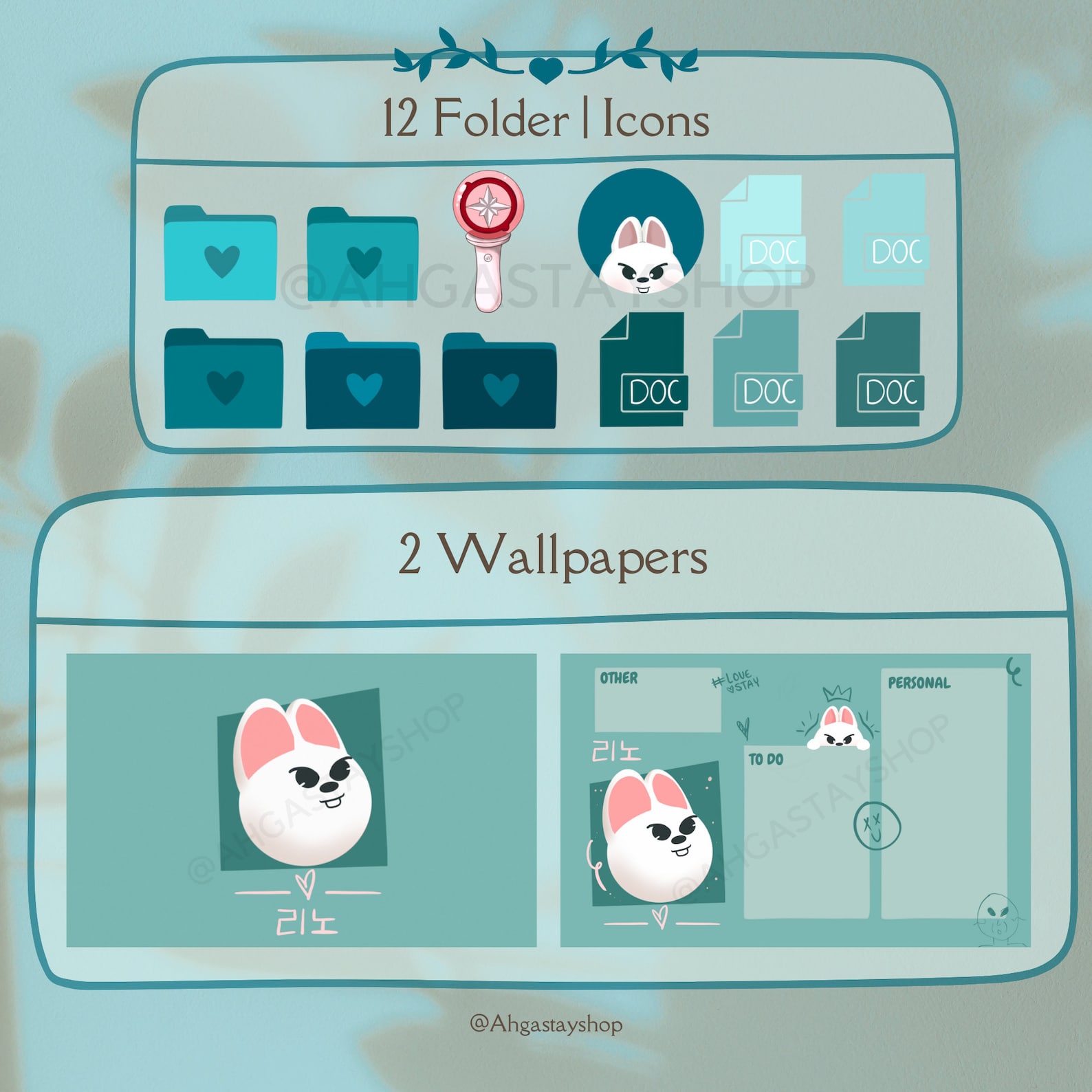 SKZOO Leebit Desktop Wallpaper Set - Etsy Ireland