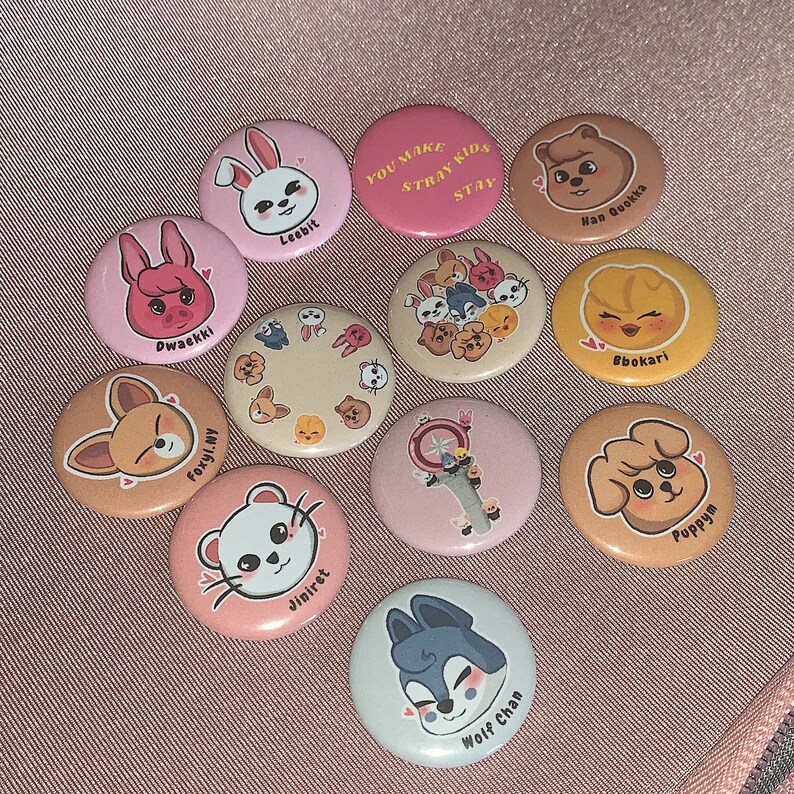 Stray Kids Pins // 1.25'' Pinback Button // SKZOO | Etsy