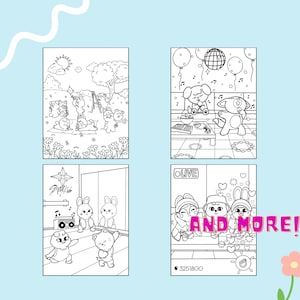 SKZOO Coloring Page Set - Digital Download - Etsy