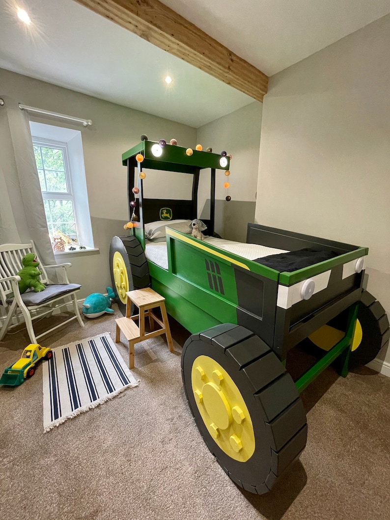 Children's Tractor Bed Custom Kids Bed | Etsy
