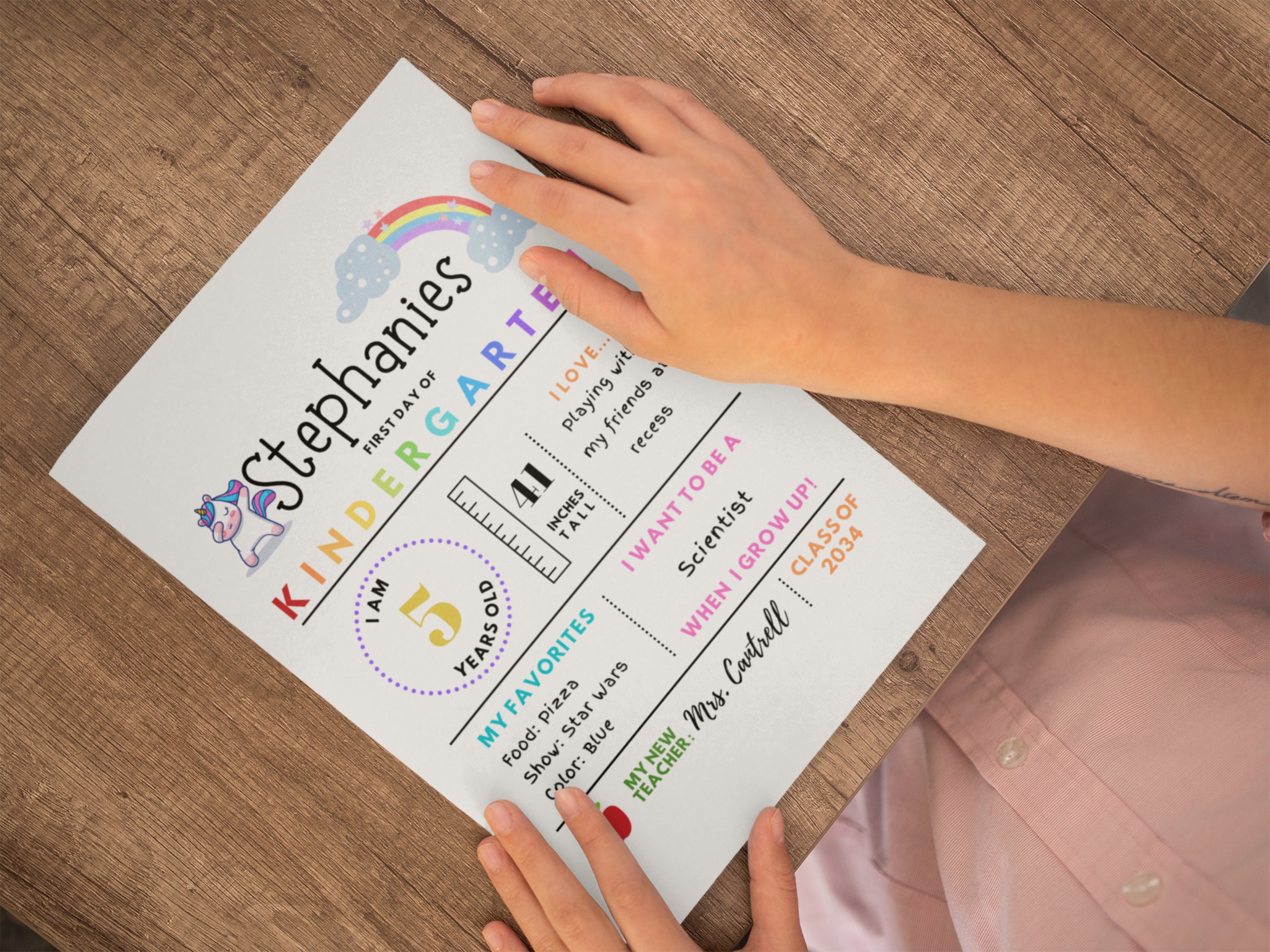Printable, Editable First and Last Day of School Signs With Child ...