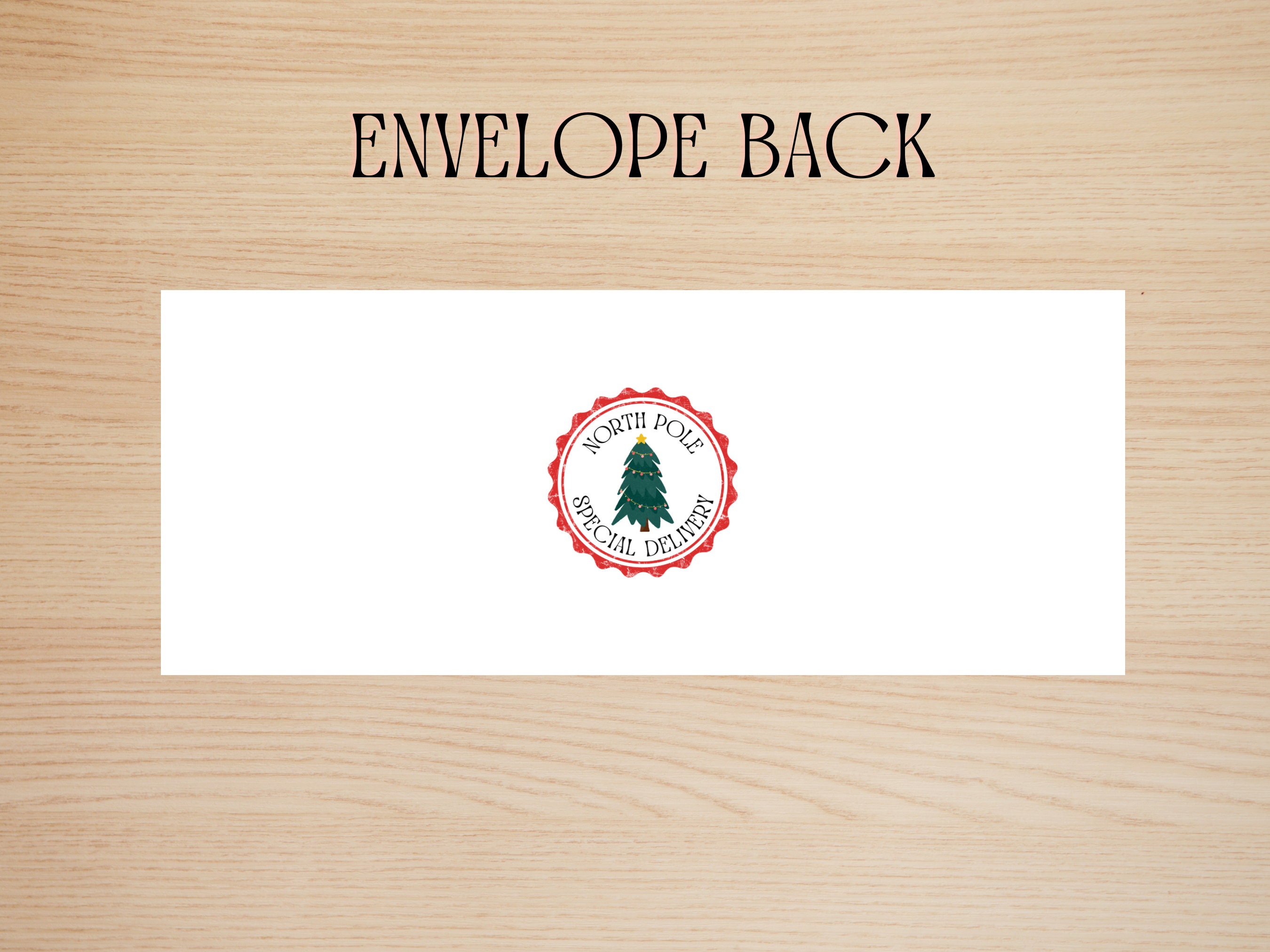 Personalized Santa Letter and Envelope Canva Template Letter From Santa ...