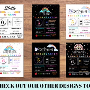 Printable, Editable First and Last Day of School Signs With Child ...
