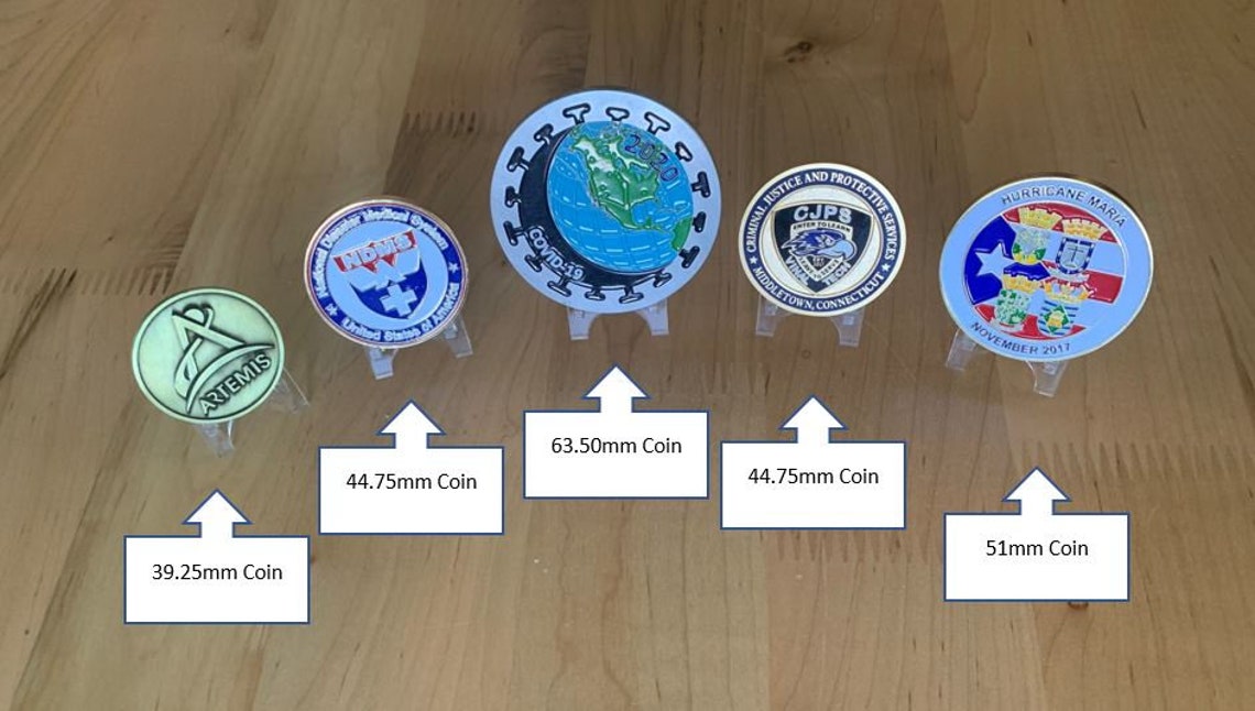 Laser Cut Challenge Coin Stand - Digital File - Etsy