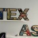 Texas Letters Sign for Wall Decoration - Etsy