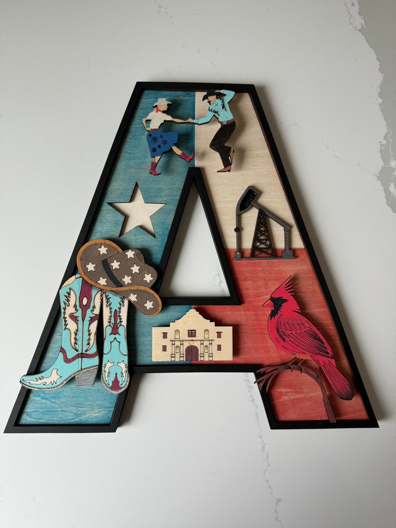 Texas Letters Sign for Wall Decoration - Etsy