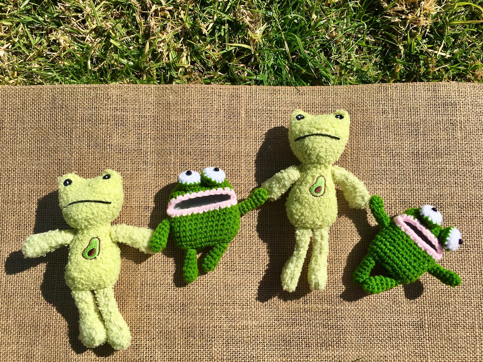 Green Frog Plush Toy Avocado Frog Keychain Cute Gift - Etsy Australia