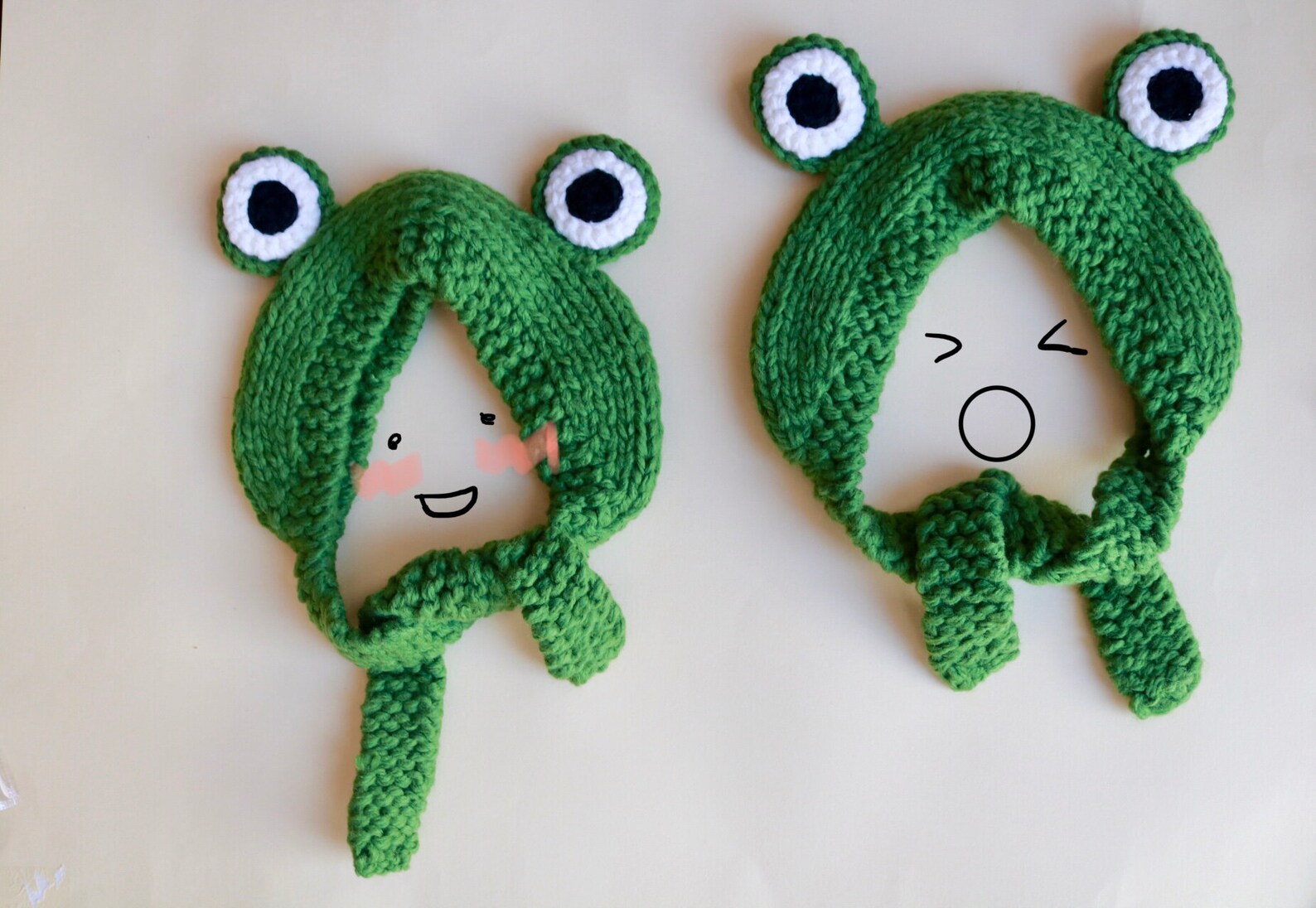 Frog Headband Knitted Froggy Hat Crochet Beanie Gift | Etsy