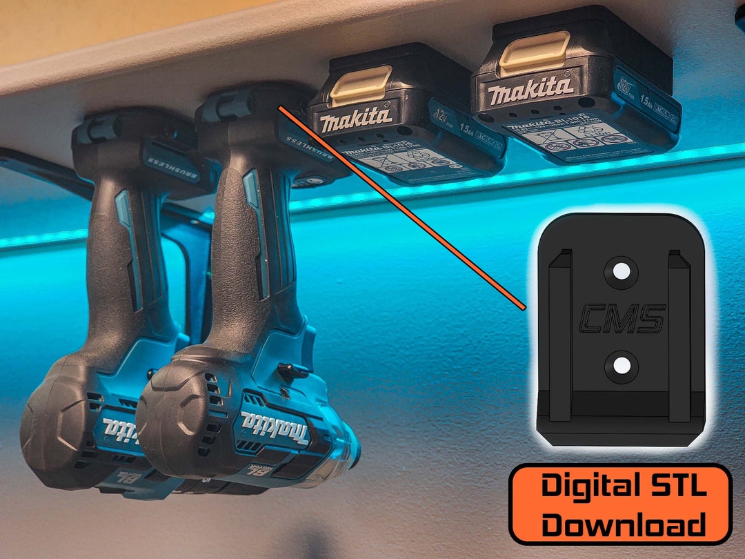 Makita 12V Tool Wall Mount - Digital STL Download - Etsy
