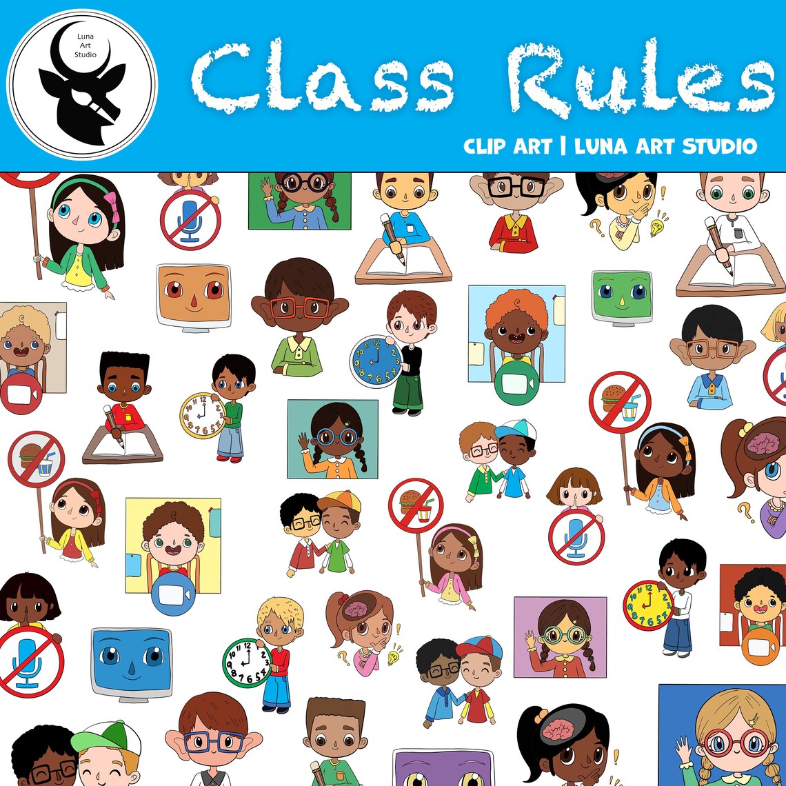 Class Rules Clip Art | Etsy