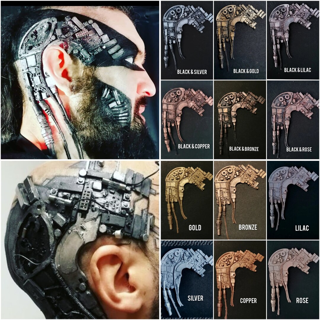 CYBORG Sci Fi Silicone Cyber Prosthetic for Cosplay LARP Halloween ...