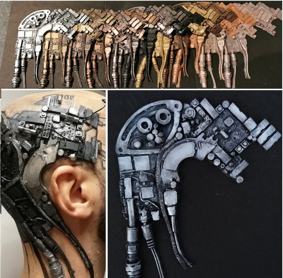 ROBOT CYBORG Sci Fi Silicone Prosthetic for Cosplay LARP Halloween ...