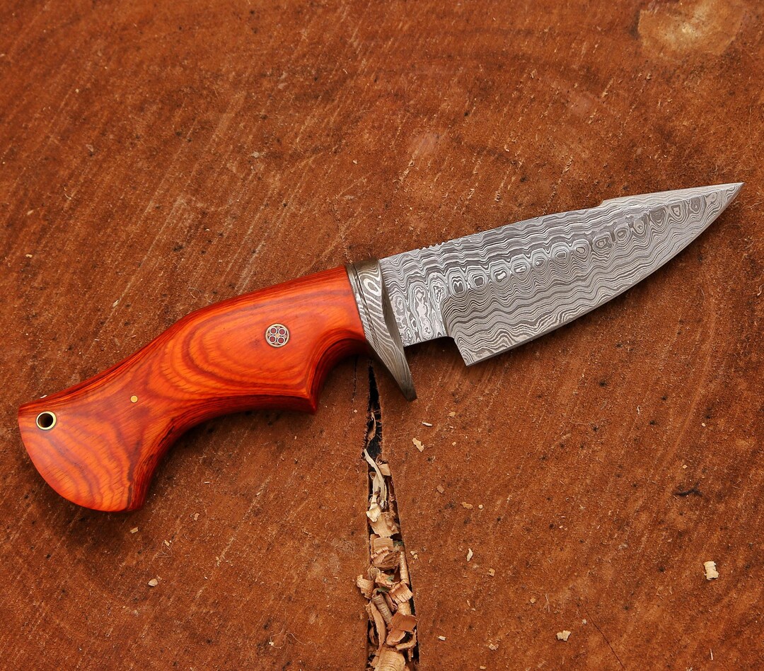 Damascus Knife - Personalized Gifts for Him - Hunting Knife - Groomsmen ...