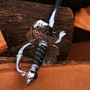 Mask of Zorro Sword Replica With Scabbard Fantasy Rapier Sword Unique ...