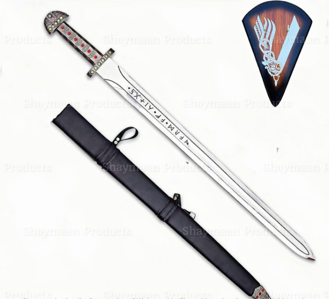 Handmade King Ragnar Lothbrok Viking Sword, Viking Sword of Ragnar ...