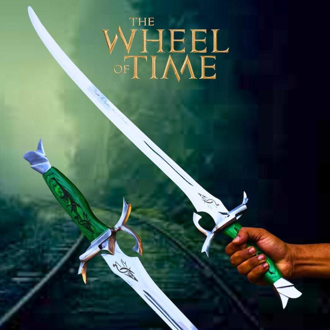 Handmade Wheel of Time Sword Cosplay Movie Sword Replica With Scabbard ...
