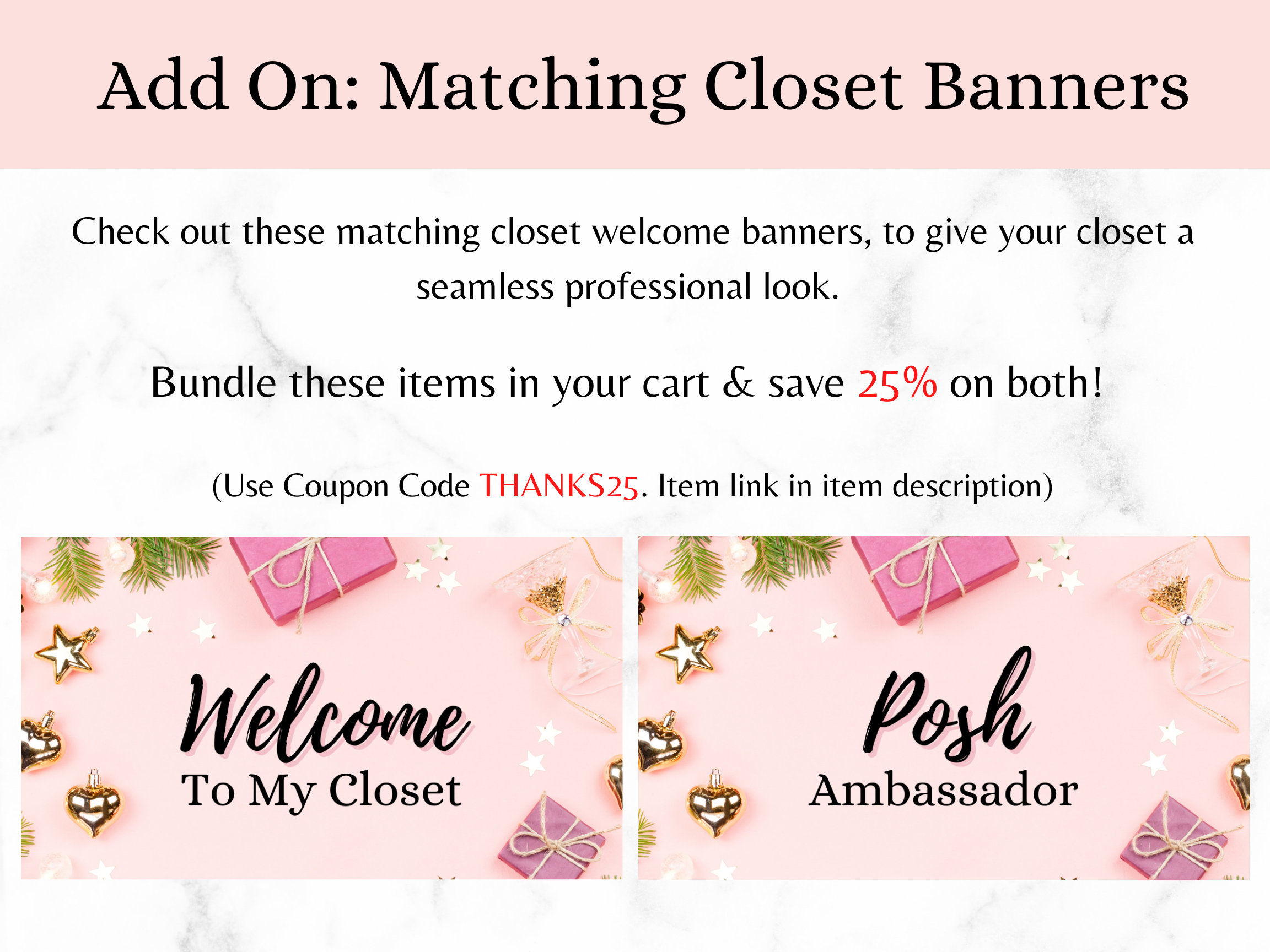 Poshmark Closet Signs, Ultimate Bundle 65 Custom Closet Organizers Pink ...