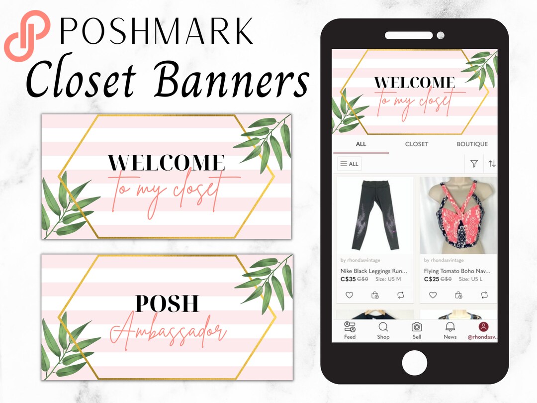 Poshmark Closet Banner, Posh Ambassador Closet Welcome Sign | Ready to ...