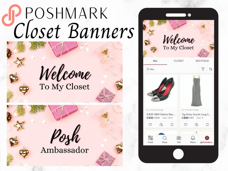 Poshmark Closet Signs, Ultimate Bundle 65 Custom Closet Organizers ...