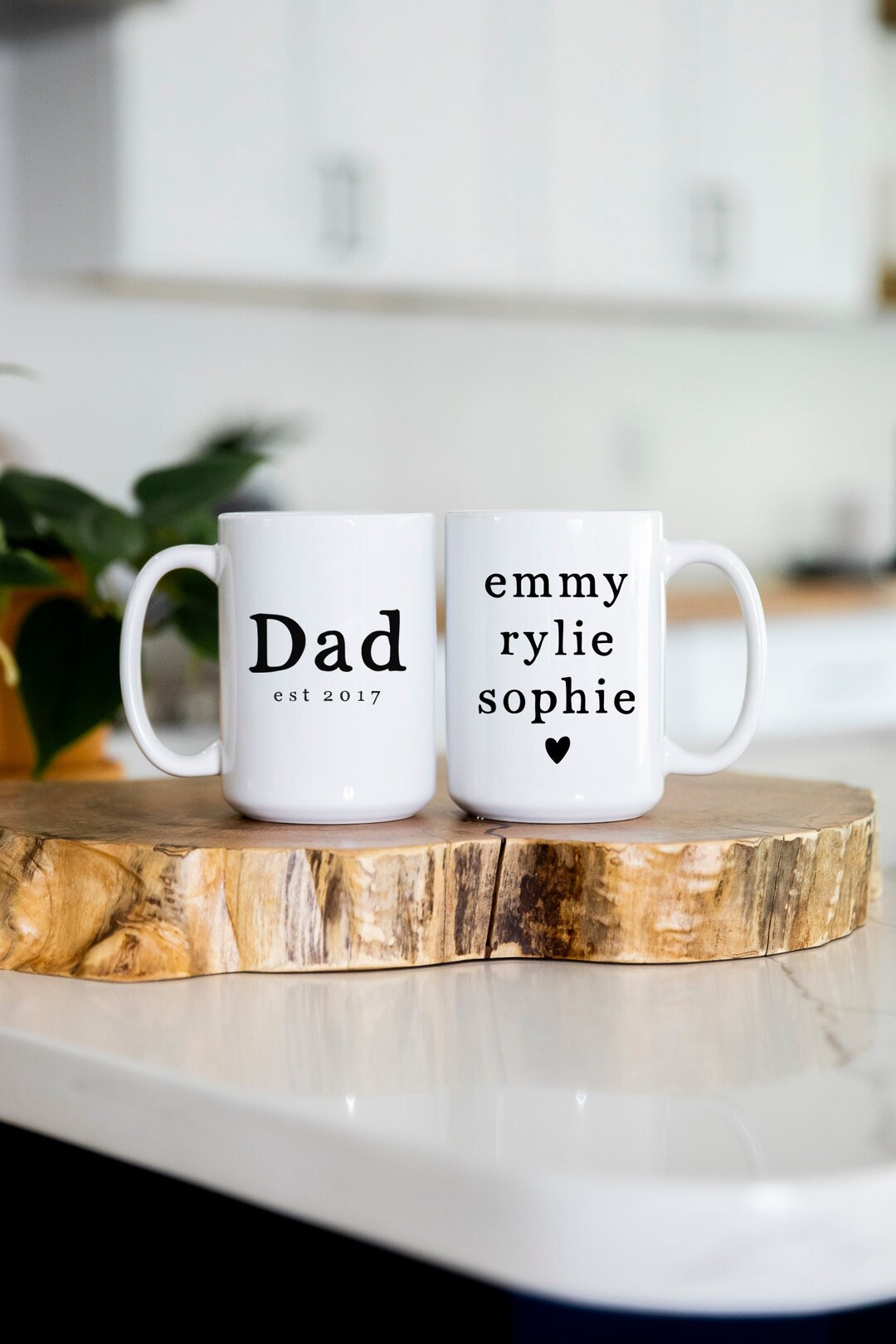 Custom Dad Mug Dad Mug With Kids Names Father's Day Mug Personalized ...