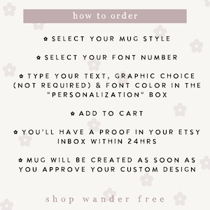 Custom Text Mug Personalized Name Mug Cute Pink Mug Design Your Own Mug ...