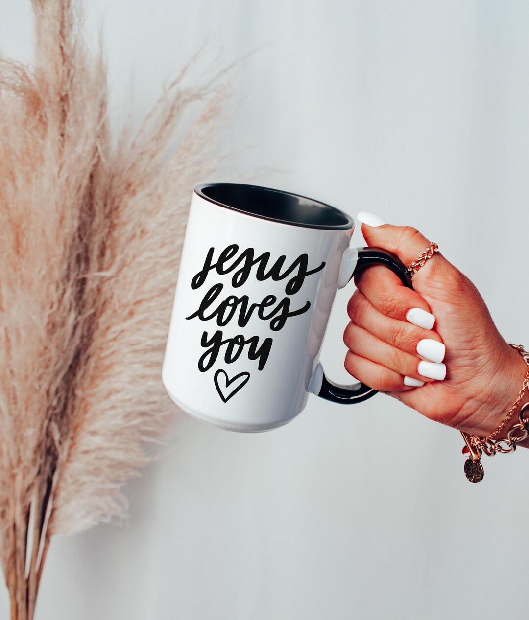 Jesus Loves You Mug Christian Mug Jesus Coffee Mug Easter Gift Jesus ...