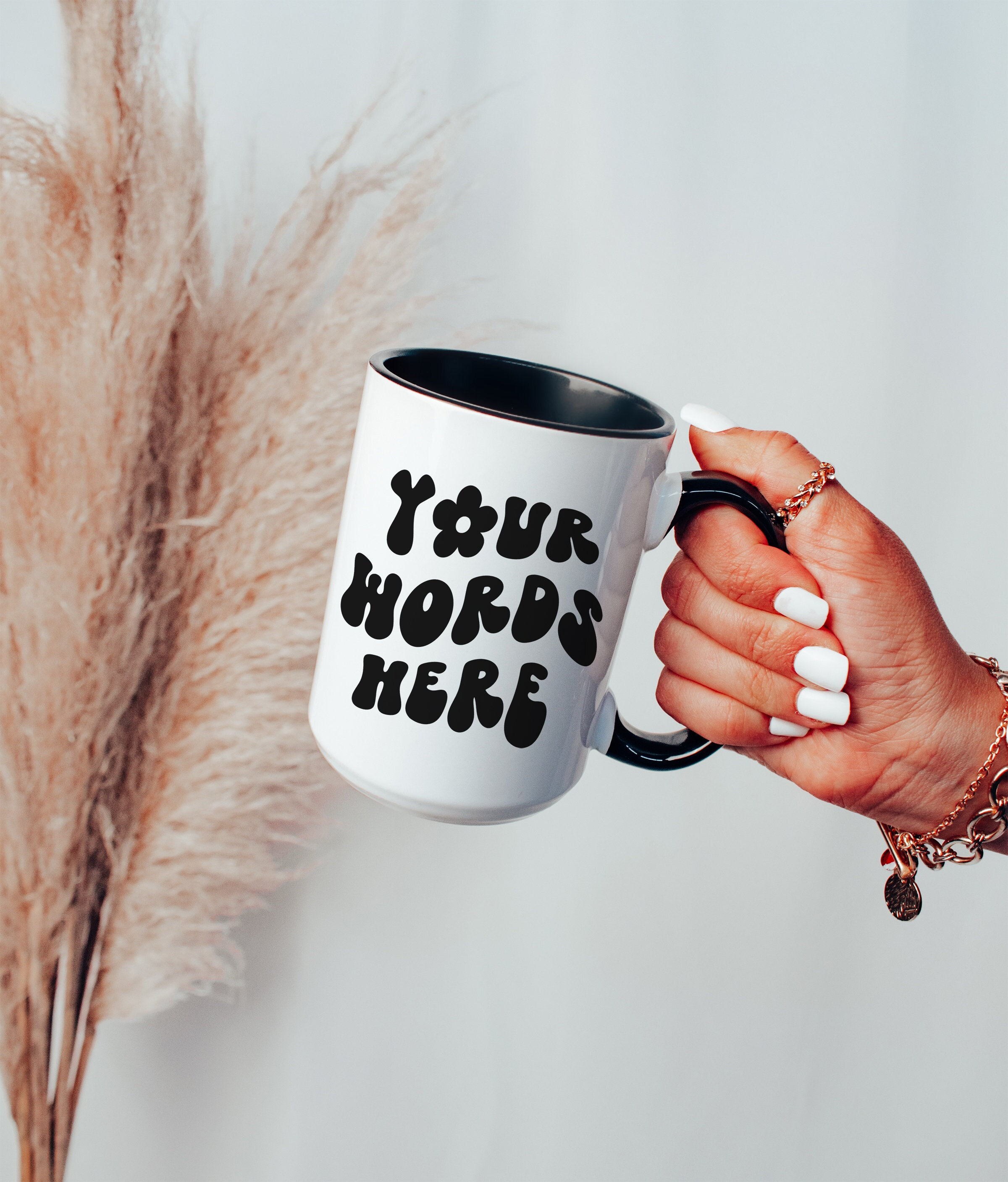 Custom Text Mug Personalized Mug Custom Word Coffee Mug - Etsy