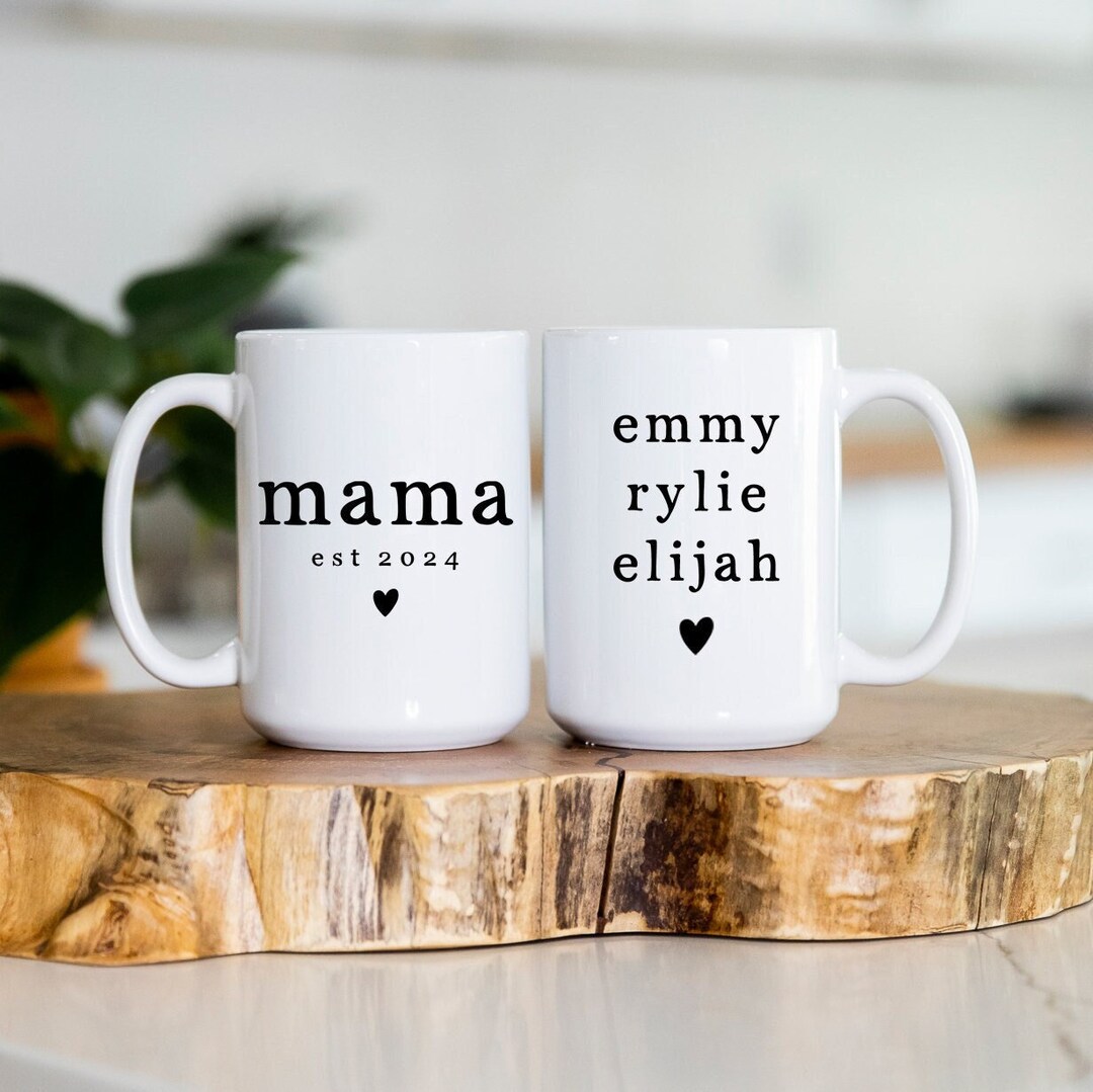 Custom Mom Mug Mama Mug Mom Mug With Kids Names Personalized Mom Mug ...