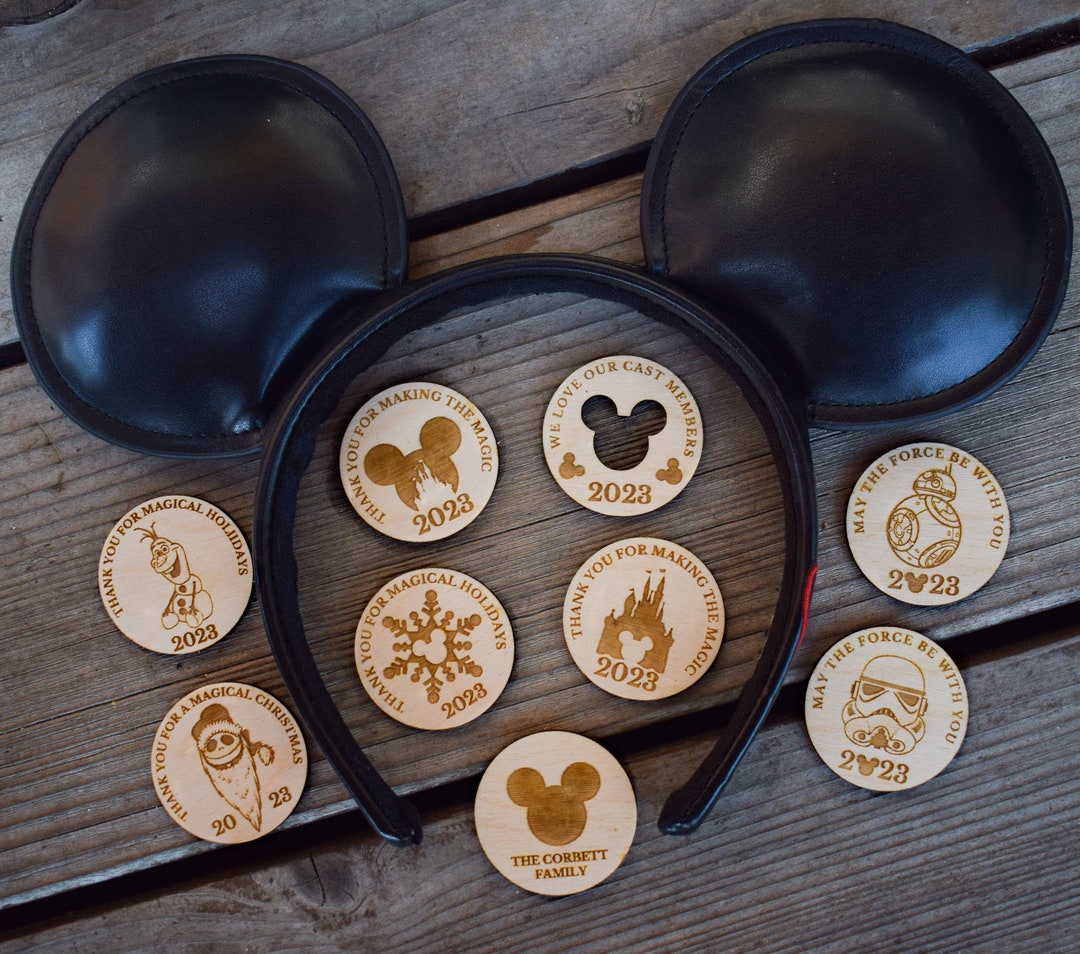 Personalized Disney Wood Tokens With Free Burlap Bag - Etsy