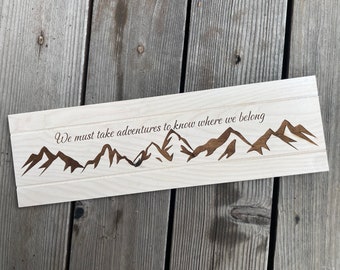 Mountain Adventure Awaits Metal Art Wall Decor Sign - Etsy