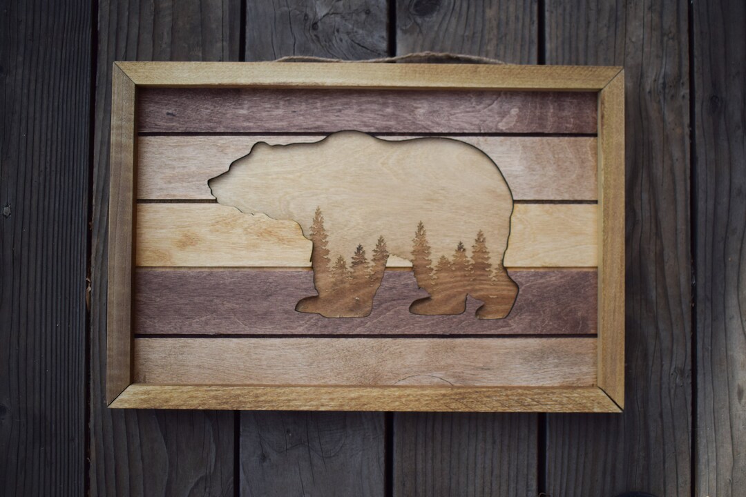 12x18 Personalized Bear Pallet Sign - Etsy