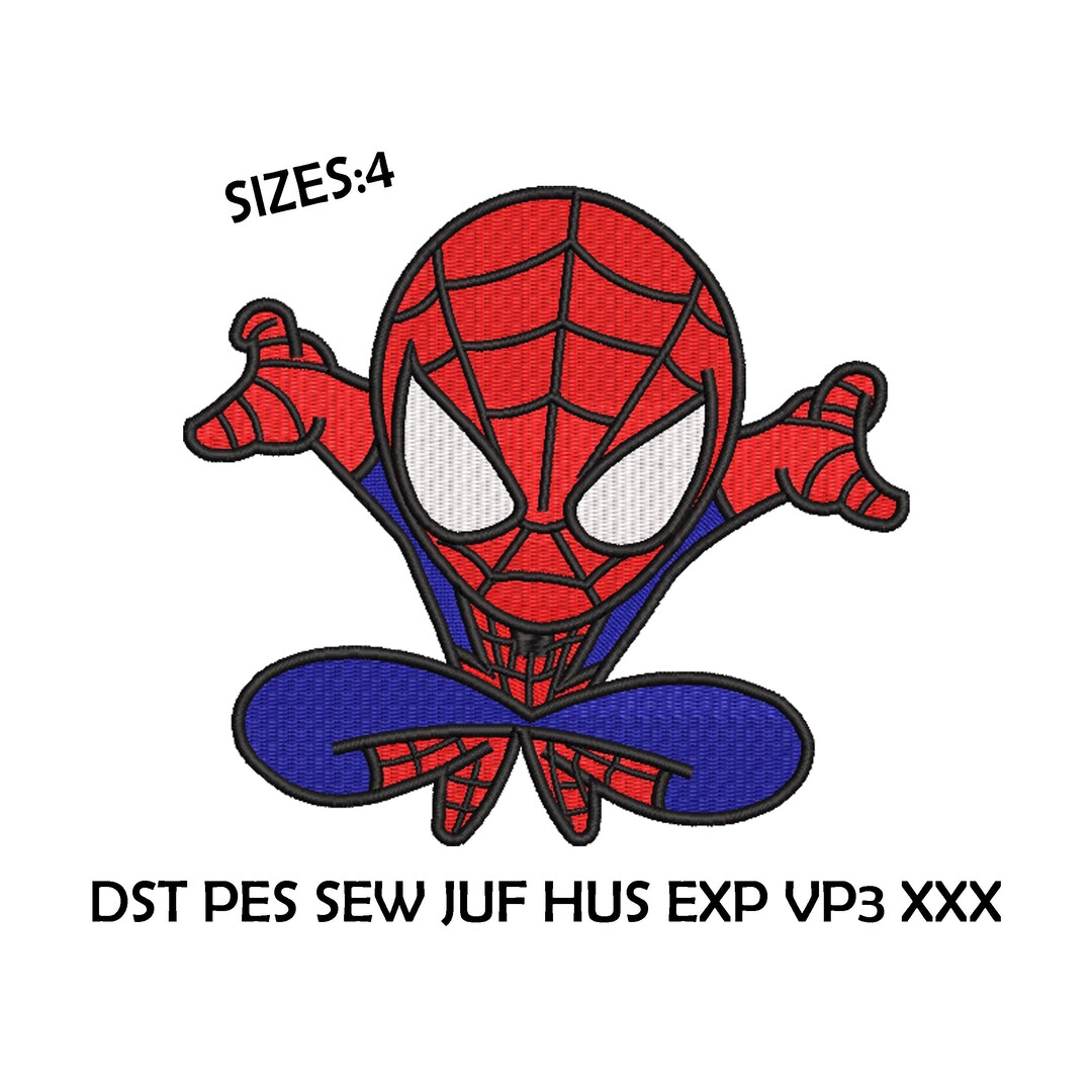Spider Man Embroidery Design Computer Embroidery Machine Format's ...