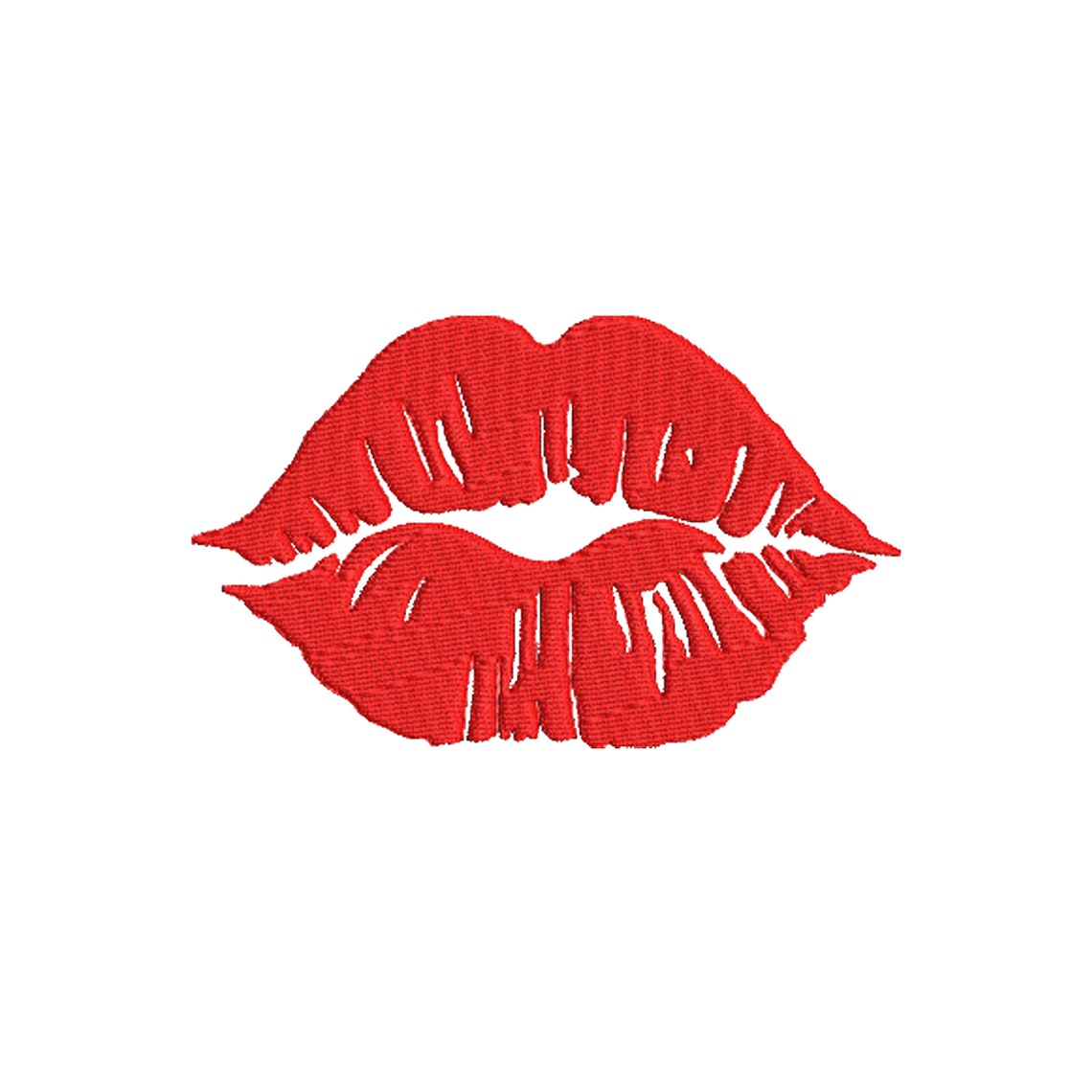 Lips Kiss Embroidery Design Digital File Embroidery Machine Dst Pes Sew ...